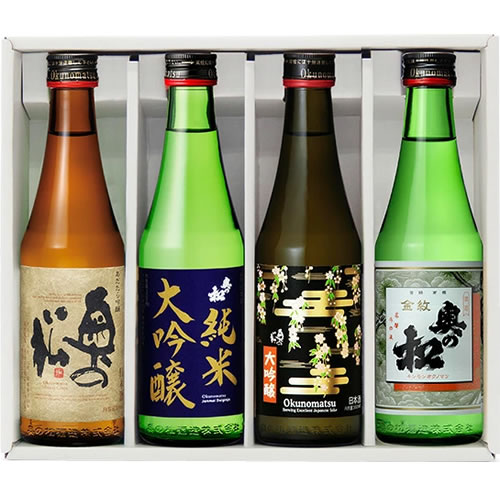 奥の松酒造 銘酒300ml飲み比べ4本セット 安達太良山の伏流水と職人の技が織りなす、奥の松酒造の個性を贅沢に詰め込んだ飲み比べセットです。 セット内容（各300ml×1本） あだたら吟醸 純米大吟醸 紺ラベル 大吟醸 さくらラベル 金紋 ...