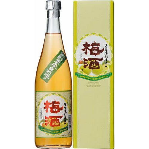本格芋焼酎ベースの梅酒です。 九州産の南高梅を、赤芋の本流【ひむか寿　赤芋仕込み。】に漬け込みました。 一定期間貯蔵し、梅の香りと味わいを爽やかに熟成させ仕上げました梅酒です。 南九州の文化とも云うべき本格芋焼酎のまろやかな味わいと梅の酸味...