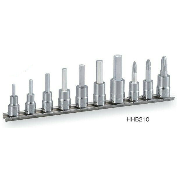 TONE(トネ)の一覧はこちら●差込角6.35mm(1/4inch)●ヘキサゴン●インチ●Multiple●六角穴付きボルト・ねじの締付け、緩め作業用。●ソケットの取り外しが容易なアルミタイプのソケットホルダで作業効率がアップします。ねじ穴...