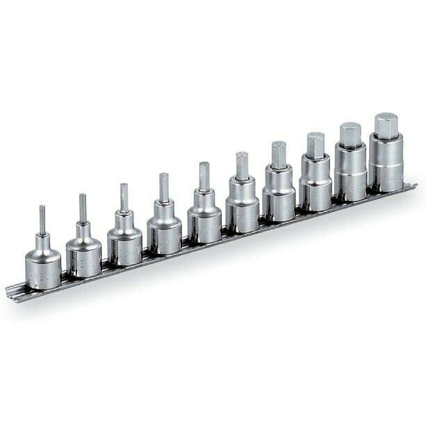 TONE(トネ)の一覧はこちら●差込角12.7mm(1/2inch)●ヘキサゴン●インチ●Multiple●六角穴付きボルト・ねじの締付け、緩め作業用。●ソケットの取り外しが容易なアルミタイプのソケットホルダで作業効率がアップします。ねじ穴...