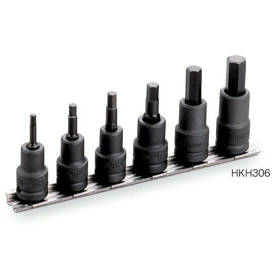 TONE(トネ)の一覧はこちら●差込角9.5mm(3/8inch)●ヘキサゴン●ミリ●Multiple●六角穴付きボルト・ねじの締付け、緩め作業用。●ソケットの取り外しが容易なアルミタイプのソケットホルダで作業効率がアップします。ねじ穴付き...