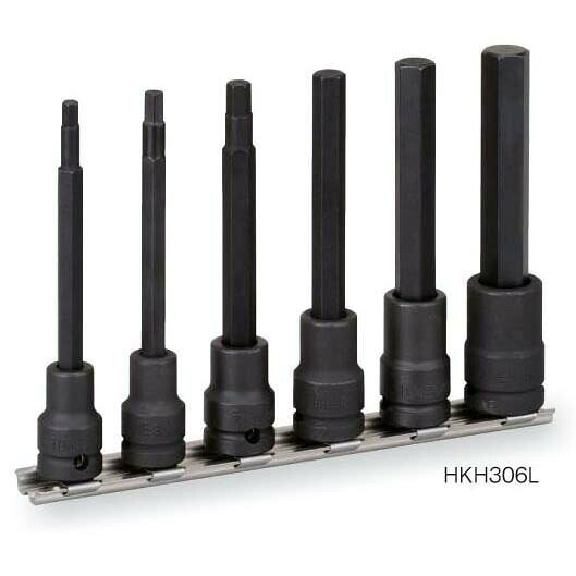 TONE(トネ)の一覧はこちら●差込角9.5mm(3/8inch)●ヘキサゴン●ミリ●Multiple●六角穴付きボルト・ねじの締付け、緩め作業用。●ソケットの取り外しが容易なアルミタイプのソケットホルダで作業効率がアップします。ねじ穴付き...