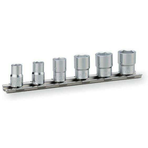 TONE(トネ)の一覧はこちら●差込角6.35mm(1/4inch)●6角●ミリ●Multiple●ボルト・ナットの締付け・緩め作業用。●ソケットの取り外しが容易なアルミタイプのソケットホルダで作業効率がアップします。ねじ穴付きで壁掛けやデ...