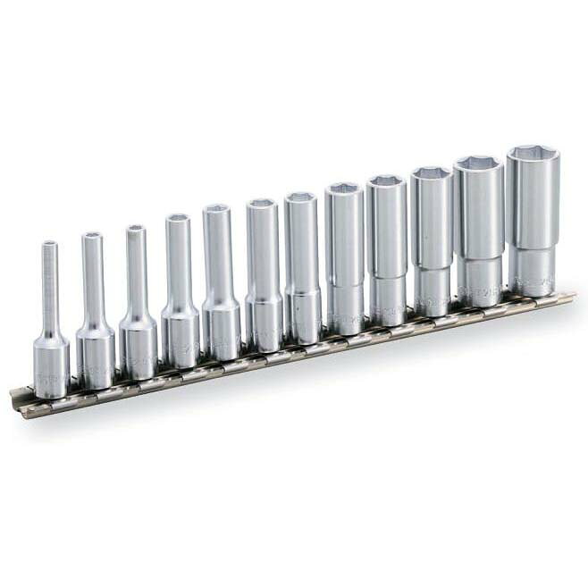 TONE(トネ)の一覧はこちら●差込角6.35mm(1/4inch)●6角●インチ●構造用鋼●ボルト・ナットの締付け・緩め作業用。●ソケットの取り外しが容易なアルミタイプのソケットホルダで作業効率がアップします。ねじ穴付きで壁掛けやデスク固...