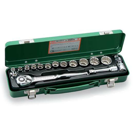TONE(トネ)の一覧はこちら●差込角9.5mm(3/8inch)●6角,12角●ミリ●Multiple●産業機械、自動車などあらゆる分野での組み立て・整備に。●メタルケースと頑丈な梨地トレー、「次世代工具シリーズ」のハンドルを採用していま...