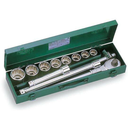 TONE(トネ)の一覧はこちら●差込角19.0mm(3/4inch)●12角●ミリ●Multiple●大型自動車、建設機械、造船、大型農業機械などの整備。●大型機械整備、土木整備、プラント整備の作業に最適なセットです。●インパクトレンチなど...