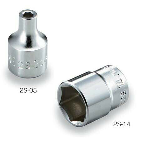 TONE(トネ)の一覧はこちら●差込角6.35mm(1/4inch)●二面幅4mm●6角●二面幅4mm●ミリ●構造用鋼●ボルト・ナットの締付け・緩め作業用。●スタンダードタイプの対辺6角形状です。差し込み後、トルクをかけてもナメにくくなって...