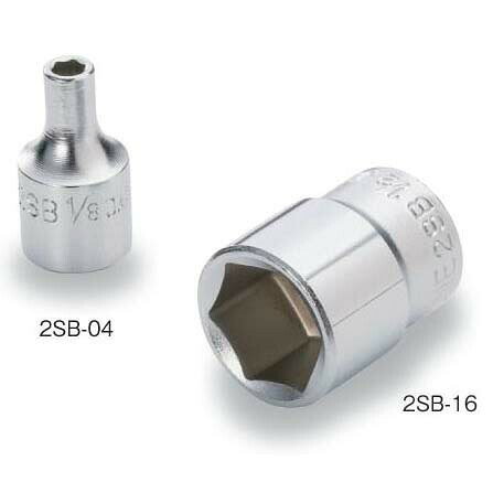 TONE(トネ)の一覧はこちら●差込角6.35mm(1/4inch)●二面幅9/32inch●6角●二面幅9/32inch●インチ●構造用鋼●ボルト・ナットの締付け・緩め作業用。●スタンダードタイプの対辺6角形状です。差し込み後、トルクをか...
