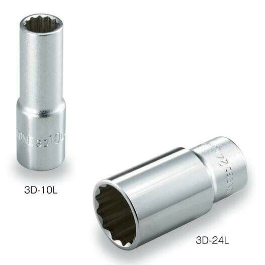 TONE(トネ)の一覧はこちら●差込角9.5mm(3/8inch)●二面幅18mm●12角●二面幅18mm●ミリ●構造用鋼●ボルト・ナットの締付け・緩め作業用。●ボルトが突き出したナットを回すのに最適です。深い箇所のナットにも最適です。●そ...