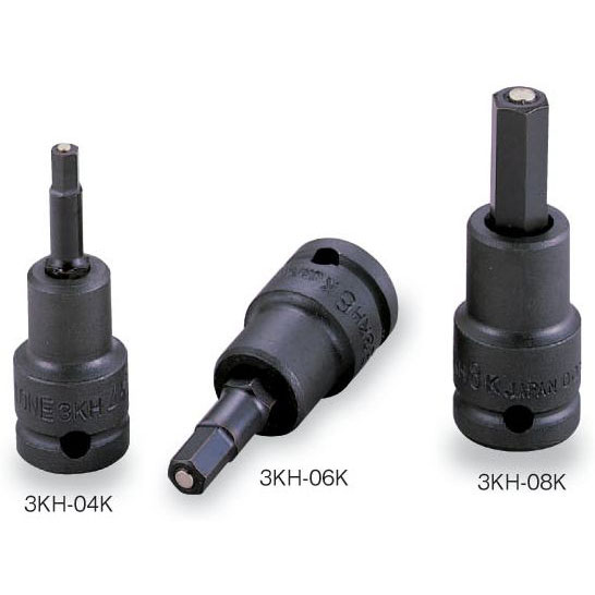 TONE(トネ)の一覧はこちら●差込角9.5mm(3/8inch)●二面幅4mm●ヘキサゴン●二面幅4mm●ミリ●構造用鋼●六角穴付きボルト・ねじの締付け、緩め作業用。●強力タイプのマグネット付ヘキサゴンソケットです。インパクトレンチなどの...