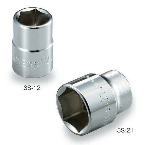 TONE(トネ)の一覧はこちら●差込角9.5mm(3/8inch)●二面幅23mm●6角●二面幅23mm●ミリ●構造用鋼●ボルト・ナットの締付け・緩め作業用。●スタンダードタイプの対辺6角形状です。差し込み後、トルクをかけてもナメにくくなっ...