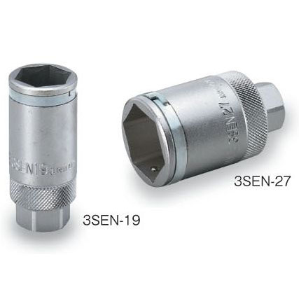 TONE(トネ)の一覧はこちら●差込角9.5mm(3/8inch)●二面幅26mm●6角●二面幅26mm●構造用鋼●エンジン回り用。電子制御エンジンの各種センサー着脱専用。●電子制御エンジンの各種センサー着脱専用ソケットです。早回しに便利な...