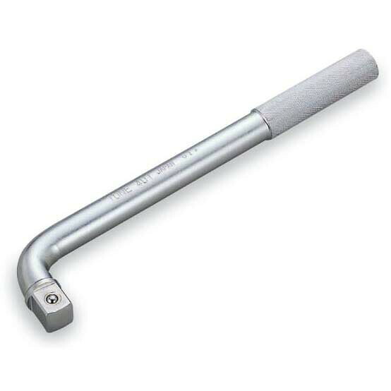 TONE(トネ)の一覧はこちら●差込角19.0mm(3/4inch)●差込角●構造用鋼●六角ボルト・ナットなどの締付け・緩め作業用ハンドルに。●いろいろなソケットが付け替えられる便利なL形レンチです。●インパクトレンチなど動力工具には使用し...