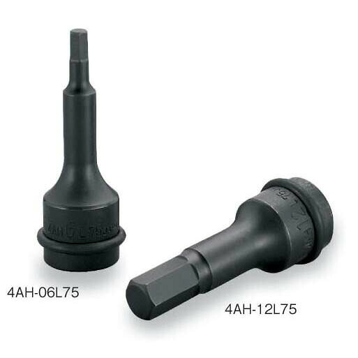 TONE(トネ)の一覧はこちら●差込角12.7mm(1/2inch)●二面幅17mm●ヘキサゴン●二面幅17mm●ミリ●構造用鋼●六角穴付きボルト・ねじの締付け、緩め作業用。●インパクトレンチなどの動力工具用のセミロングヘキサゴンソケットで...
