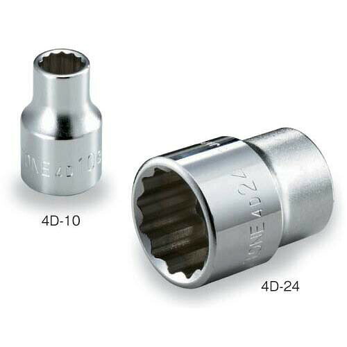 TONE(トネ)の一覧はこちら●差込角12.7mm(1/2inch)●二面幅19mm●12角●二面幅19mm●ミリ●構造用鋼●ボルト・ナットの締付け・緩め作業用。●スタンダードタイプの対辺12角形状です。差し込み後、トルクをかけてもナメにく...