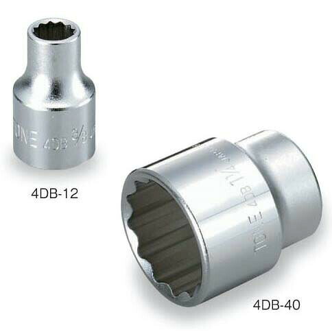 TONE(トネ)の一覧はこちら●差込角12.7mm(1/2inch)●二面幅1・1/8inch●12角●二面幅1-1/8inch●インチ●構造用鋼●ボルト・ナットの締付け・緩め作業用。●スタンダードタイプの対辺12角形状です。差し込み後、ト...
