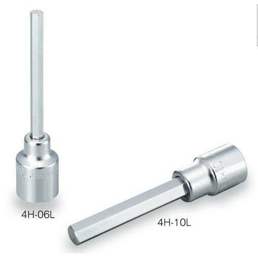 TONE(トネ)の一覧はこちら●差込角12.7mm(1/2inch)●二面幅5mm●ヘキサゴン●二面幅5mm●ミリ●構造用鋼●六角穴付きボルト・ねじの締付け、緩め作業用。●ロングタイプのため、奥深い箇所の六角穴付ボルトの着脱に便利です。外周...
