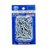 ロブテックスの一覧はこちら □仕様100本入リベット径　2.4φmm下穴径　2.5～2.6φmmリベット長さ　5.6mmツバ径　4.8φmm適正かしめ板厚　1.0～3.2mm●この商品は複数店舗と在庫を共有しています●不具合ある商品、配送中...
