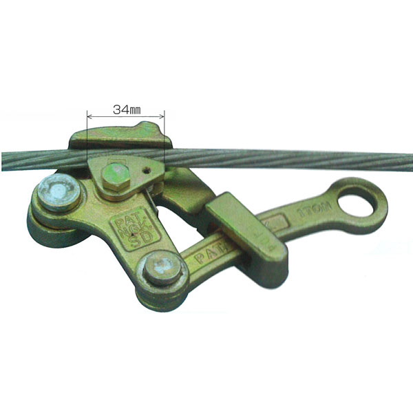 NAGAKI(永木精機)の一覧はこちら□最大使用張力 10KN(1000kgf)□掴線範囲φ2mm～φ15mm□適応線 SDワイヤ2.6mm～3.2mm □針金12番手以上 □鋼撚線12～60□重量　0.6kg【銀行振込・コンビニ決済】等前...