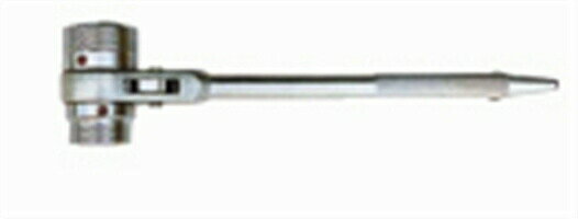 NAGAKI(永木精機)の一覧はこちら ソケットをスライドさせることで、4サイズのボルト・ナットの締め付け・緩めが出来る万能型ラチェットスパナボルト直径　10mm/12mm/14mm(1/2)/16mmナット対角寸法　六角17mm/19mm...