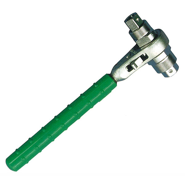 NAGAKI(永木精機)の一覧はこちら ソケットをスライドさせることで、4サイズのボルト・ナットの締め付け・緩めが出来る万能型ラチェットスパナ樹脂ハンドルで絶縁性もバツグン！中部地区ボルト直径　6mm/(5/16)/10mm/12mmナット...