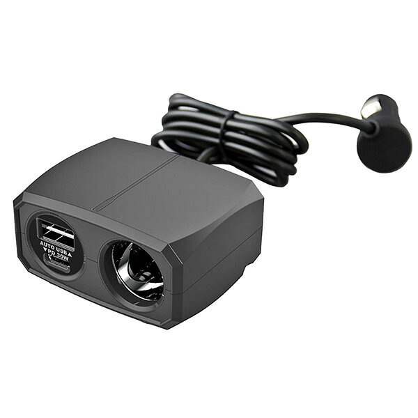 kashimura（カシムラ）の一覧はこちら●取り回し自在のセパレートソケット。●USB PD対応で対応端末を急速充電。●上下どちらの向きでも挿せるリバーシブルUSBポート。●1つのDCソケット、Type-CとリバーシブルUSB-Aの2ポー...