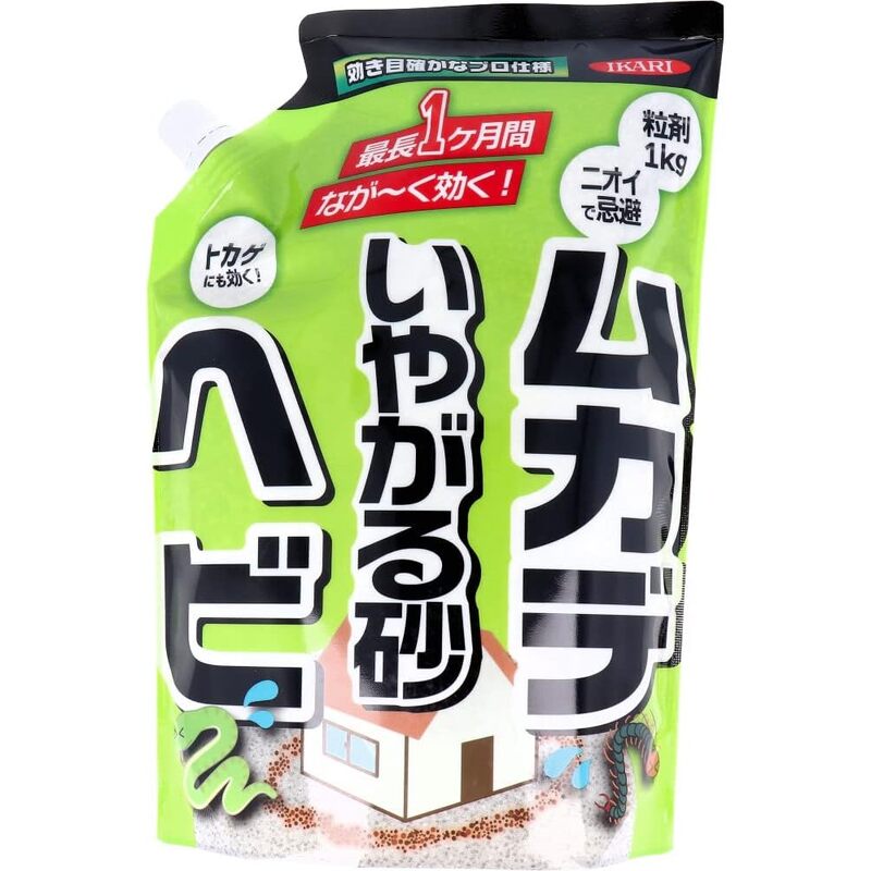 イカリ消毒の一覧はこちらヘビやムカデ、トカゲの侵入を防止します。侵入を防ぎたい場所に帯状散布でOK効果は約1か月間持続します。内容量：1kgイカリ消毒【商品サイズ】縦(mm)　80横(mm)　180高さ(mm)　250JANCD:49060...