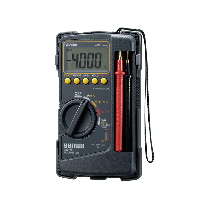イチネンTASCO (タスコ)の一覧はこちら分類：電気計測器 ＞ マルチメータ持ち運びに便利なケース一体型【特長】□持ち運びに便利なハードケース一体式。□コンデンサ容量、周波数、デューティー比測定機能付。【詳細スペック】測定範囲｜直流電圧：...