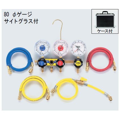 イチネンTASCO (タスコ)の一覧はこちらR22、R12、R502ホース4層構造□チャージホース　150cmバルブ付(赤・青・黄 TA136B)　150cmバルブ付(黄)　接続口径… 1/4フ レア　常用圧力…5.5MPa□圧力計　-0....