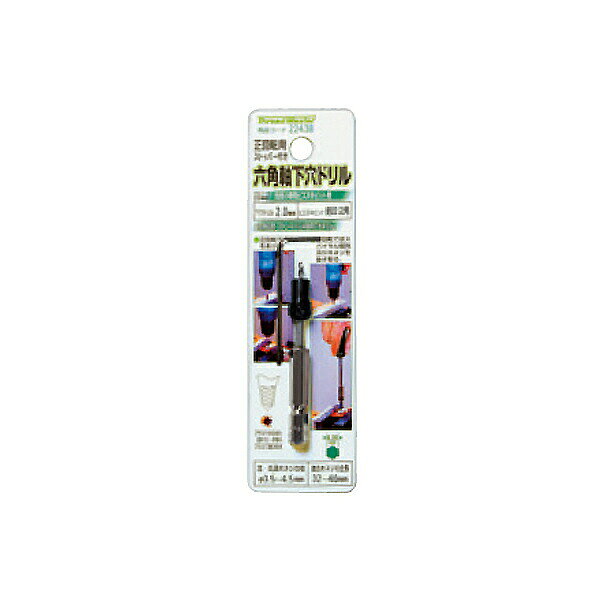 イチネンアクセスの一覧はこちら□パッケージ寸法・・・142×40×12□正回転用□皿・丸木ネジの径・・・φ3.5～4.5mm□適合木ネジの長さ・・・約32～40mm迄□六角軸下穴ドリル（ストッパー付）・・・φ2.0mm□別売りの商品コードM...