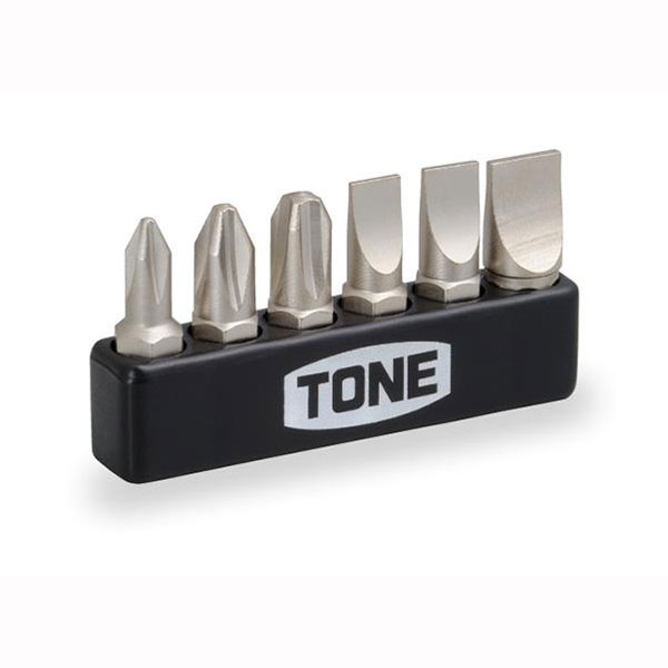 TONE(トネ)の一覧はこちら●ビット差込6.35mm(DIN3126 ISO1173 ショートビット)●Multiple●各種ビットを装着しての締めつけ・緩め作業に。●差込角6.35mmのドライバービットセットになります。●インパクトレン...
