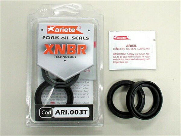 アリート（ariete）の一覧はこちら通常フォークオイルシールにはNBRという素材が用いられています。その理由は、比較的安価に出回っており、入手し易いという点が挙げられます。しかしながらここに、NBR素材よりもさらにフォークオイルシールに適...