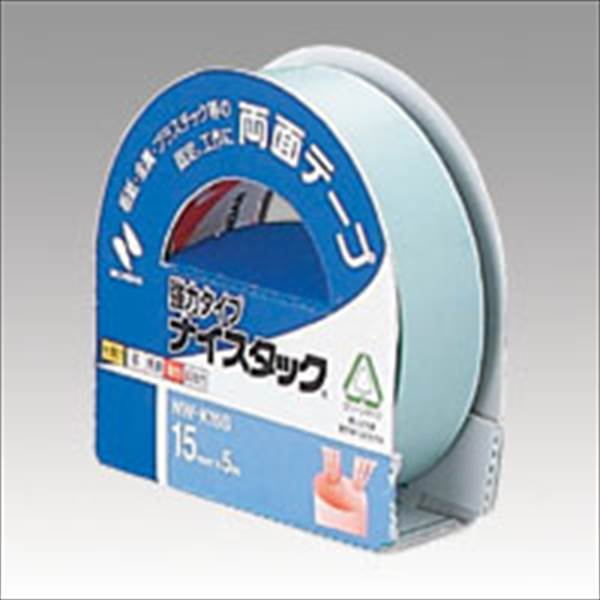 ニチバンの一覧はこちら ●寸法：幅15mm×長5m●テープ厚：0．15mm●用途：紙，金属，プラスチック用●材質：巻芯＝古紙使用●カッター付【品番】NW-K15S【入数】1巻JANCD:49572650【銀行振込・コンビニ決済】等前払い決済...