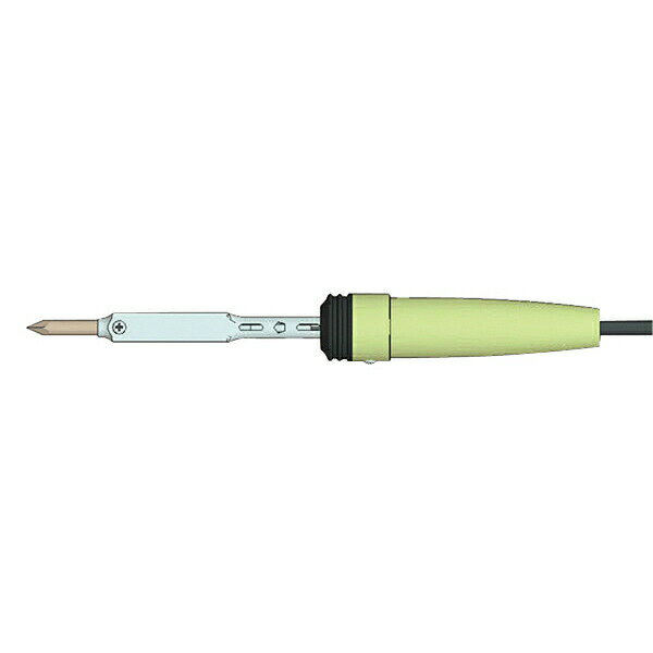 HAKKO(白光)の一覧はこちら熱伝導の良い大型銅こて先を採用。簡単な電気用品の修理から銅・ステンレス製品の補修、板金加工まで。□電源(V)：AC100V 50/60Hz□全長(mm)：271□消費電力(W)：60□付属コテ先：I型(331...