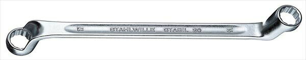 STAHLWILLE(スタビレー)の一覧はこちら オフセットが75度で障害物がある際の作業に最適●サイズ(mm)：36x41●全長(L；mm)：440●メガネ部巾(小)(d1；mm)：53●メガネ部巾(大)(d2；mm)：60●メガネ部厚み...
