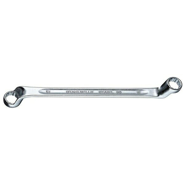 STAHLWILLE(スタビレー)の一覧はこちらオフセットが75度で障害物がある際の作業に最適●サイズ(mm)：21x24●全長(L；mm)：330●メガネ部巾(小)(d1；mm)：30.7●メガネ部巾(大)(d2；mm)：34.7●メガネ...