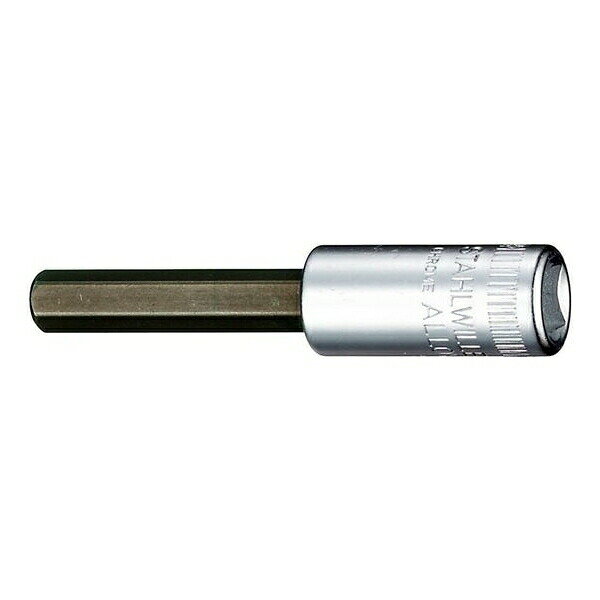 STAHLWILLE(スタビレー)の一覧はこちら軸長の長い六角ビットソケット●サイズ(mm)：6●全長(mm)：55●軸長(mm)：30●ソケット部外径(d；mm)：11.6●質量(g)：26●軸長の長い六角ビットソケット。JANCD:40...