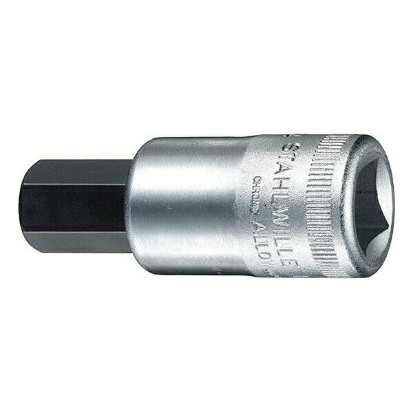 STAHLWILLE(スタビレー)の一覧はこちら頑丈な圧入式の1／2"SQヘックスビットソケット●サイズ(mm)：10●全長(L1；mm)：60●軸長(L2；mm)：22●ソケット部外径(d；mm)：22.7●質量(g)：97●頑丈な圧入式...