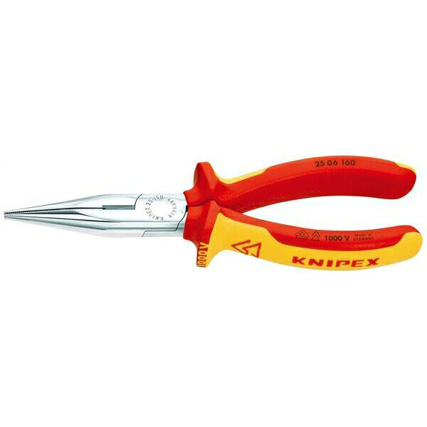 KNIPEX(クニペックス)の一覧はこちら●切断能力（φmm）(中硬線)：2.5●切断能力（φmm）(硬線)：1.6●長さ(mm)：160●口先の長さ(mm)：50●ジョイント部の巾(mm)：16.5●ジョイント部の厚さ(mm)：9.5●口...