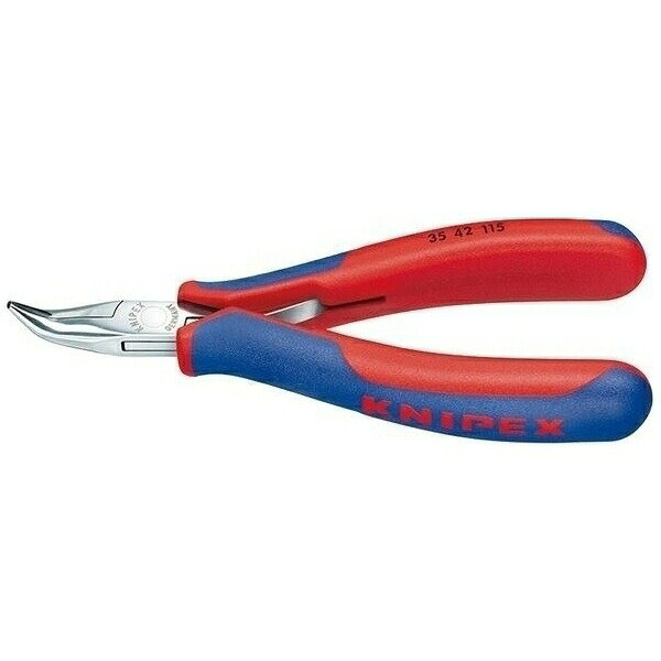 KNIPEX(クニペックス)の一覧はこちらつかむ・曲げるという作業に最適なクニペックスのエレクトロニクスプライヤー。●口先の長さ(mm)：22.5●ジョイント部の幅(mm)：9.5●ジョイント部の厚さ(mm)：6.5●口先先端の厚さ(mm)...