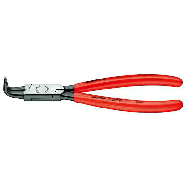 KNIPEX(クニペックス)の一覧はこちら簡単に穴用スナップリングの取り付け、取り外しができます。●対応内径(φmm)：8-13●先端チップ径(φmm)：0.9●全長(mm)：130●質量(g)：88●簡単に穴用スナップリングの取り付け、取...
