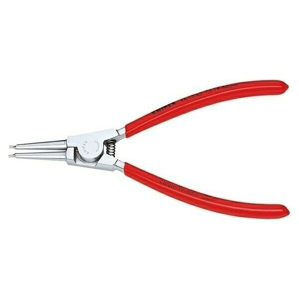 KNIPEX(クニペックス)の一覧はこちら簡単に軸用スナップリングの取り付け、取り外しができます。●対応シャフト径(φmm)：19-60●先端チップ径(φmm)：1.8●全長(mm)：180●質量(g)：133●簡単に軸用スナップリングの取...