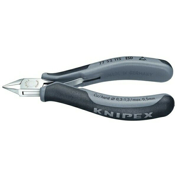 KNIPEX(クニペックス)の一覧はこちら極めて精密なエレクトロニクス関連、精密機器関連の切断作業に最適な高精度のニッパー。●切断能力（軟線；φmm)：0.3-1.0●切断能力（中硬線；φmm)：0.8●切断能力(硬線；φmm)：0.5●口...