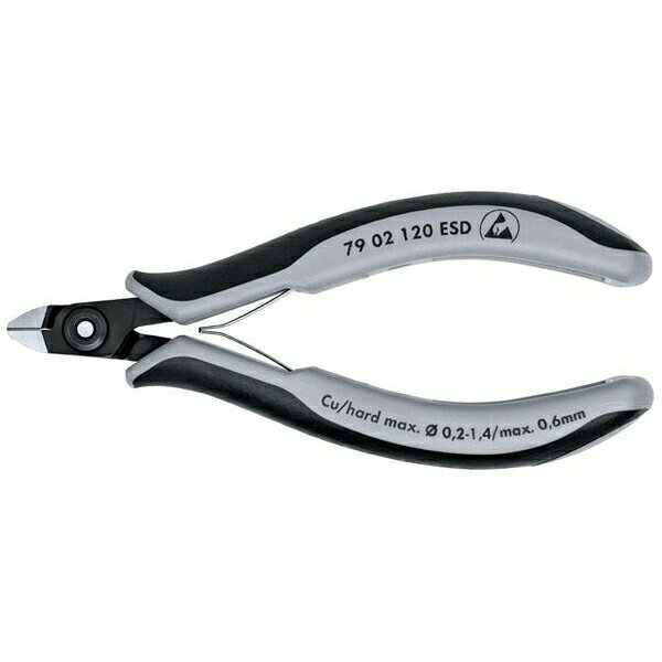 KNIPEX(クニペックス)の一覧はこちら質の高い作業を約束する精密エレクトロニクスプライヤー。●切断能力（軟線；φmm)：0.2-1.4●切断能力（中硬線；φmm)：1.0●切断能力(硬線；φmm)：0.6●口先の長さ(mm)：6.5●ジ...