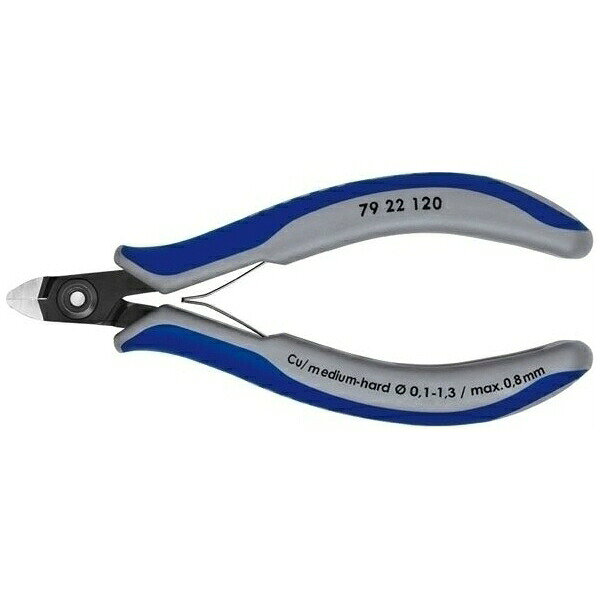 KNIPEX(クニペックス)の一覧はこちら質の高い作業を約束する精密エレクトロニクスプライヤー。●切断能力（軟線；φmm)：0.1-1.3●切断能力（中硬線；φmm)：0.8●口先の長さ(mm)：6.5●ジョイント部の幅(mm)：9.0●ジ...