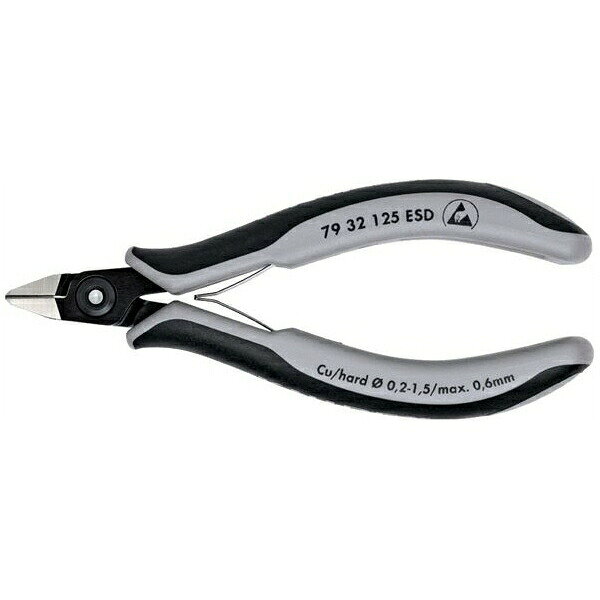 KNIPEX(クニペックス)の一覧はこちら質の高い作業を約束する精密エレクトロニクスプライヤー。●切断能力（軟線；φmm)：0.2-1.5●切断能力（中硬線；φmm)：1.1●切断能力(硬線；φmm)：0.6●口先の長さ(mm)：10.5●...