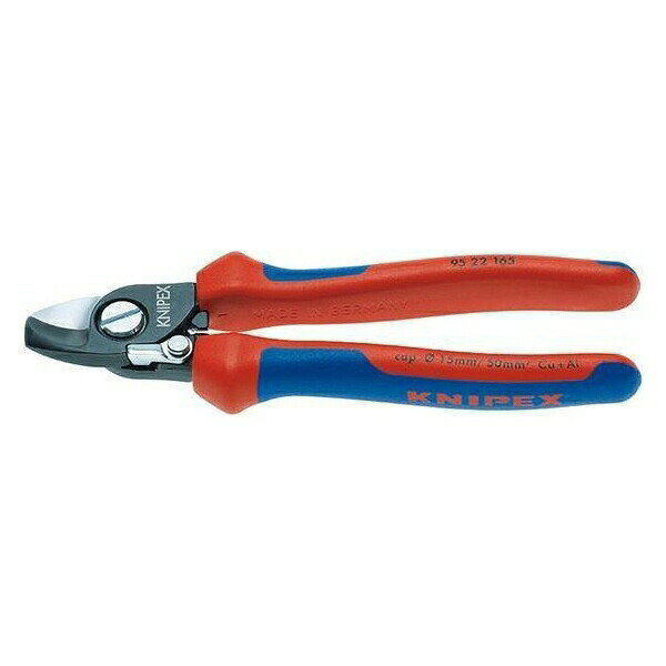 KNIPEX(クニペックス)の一覧はこちら銅及びアルミの単線・複合線を切断することができます。●切断能力(銅・アルミケーブル；φmm)：15●切断能力(銅・アルミケーブル；mm2)：50●切断能力(AWG)：1/0●質量(g)：254●銅お...