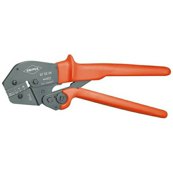 KNIPEX(クニペックス)の一覧はこちらハンダ付けを必要としない端子等の圧着作業に。●クリンピング能力(mm2)：0.25-6.0●クリンピング能力(AWG)：23-10●質量(g)：565●ハンダ付けを必要としない端子等の圧着作業に。●...