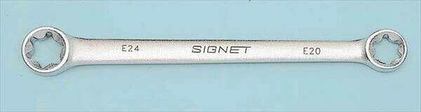 SIGNET(シグネット)の一覧はこちら使いやすいストレートタイプ●サイズ：E14×E18●全長(L；mm)：180●メガネ部幅(B1/B2；mm)：17.5/22●メガネ部厚み(A1/A2；mm)：6/8●ストレートタイプ。●ヘクスローブ...