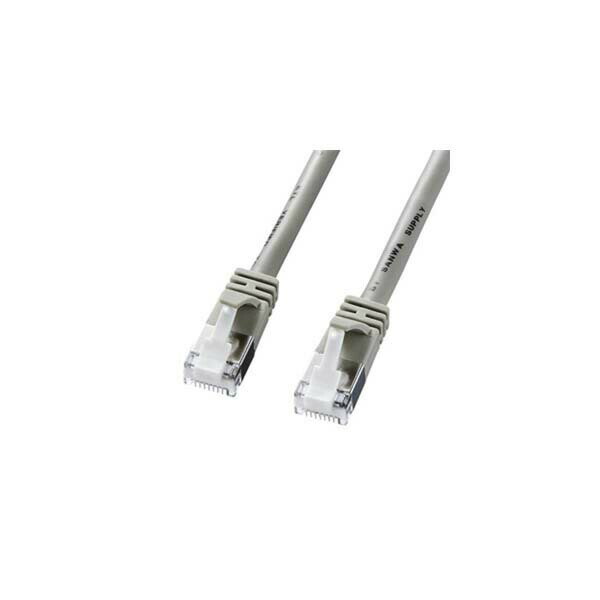 サンワサプライの一覧はこちら■ケーブル長：2m■ケーブル色：ライトグレー■コネクタ形状：RJ-45つめ折れ防止シールドコネクタ■ケーブル構造：より線仕様、ストレート全結線■ケーブル直径：5.5mm■対応伝送帯域：エンハンスドカテゴリ5(10...